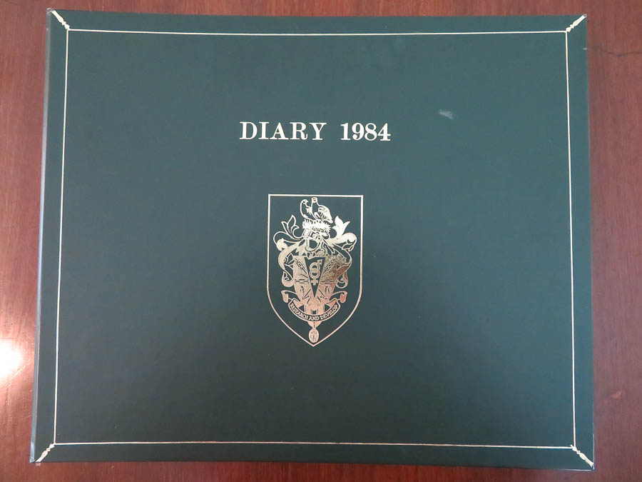 Diary 1984 – Joseph Nickerson Memorial Gallery