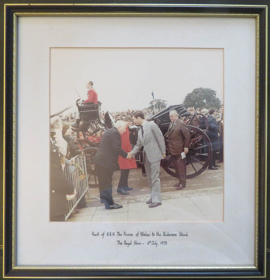 The Prince of Wales visiting the Nickerson Stand at the Royal Show ...